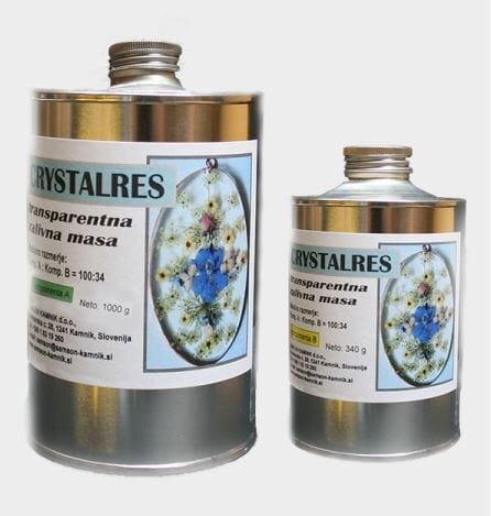 Crystalres Epoksy 1 kg+ 340 gram herder - Sand Tredreieutstyr AS