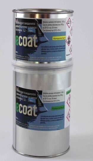 ECOAT Epoksy klar 1 kg base+450 gram herder - Sand Tredreieutstyr AS